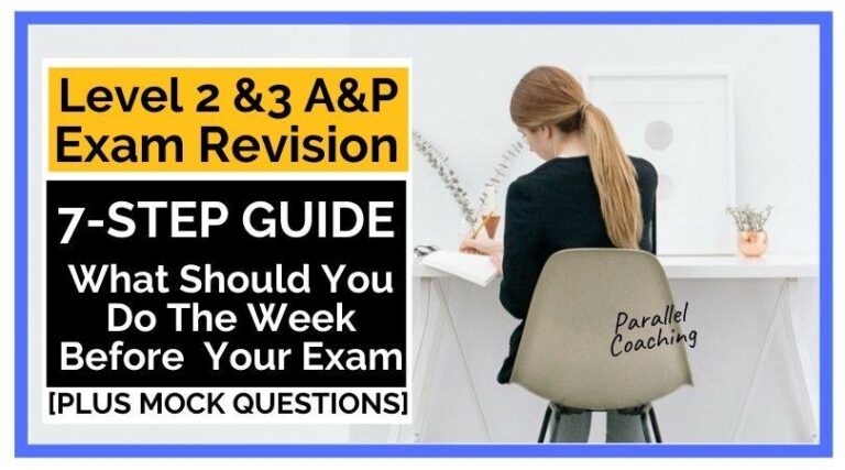 What should you do the week before an exam - 7 step guide